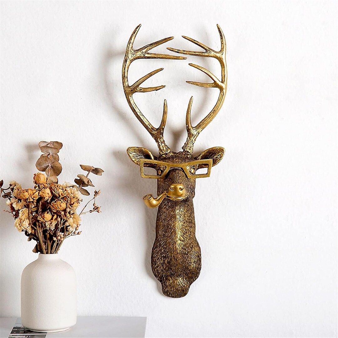 3D Head Wall Mount Ornament, Animal Heads for Wall Art Hanging ...