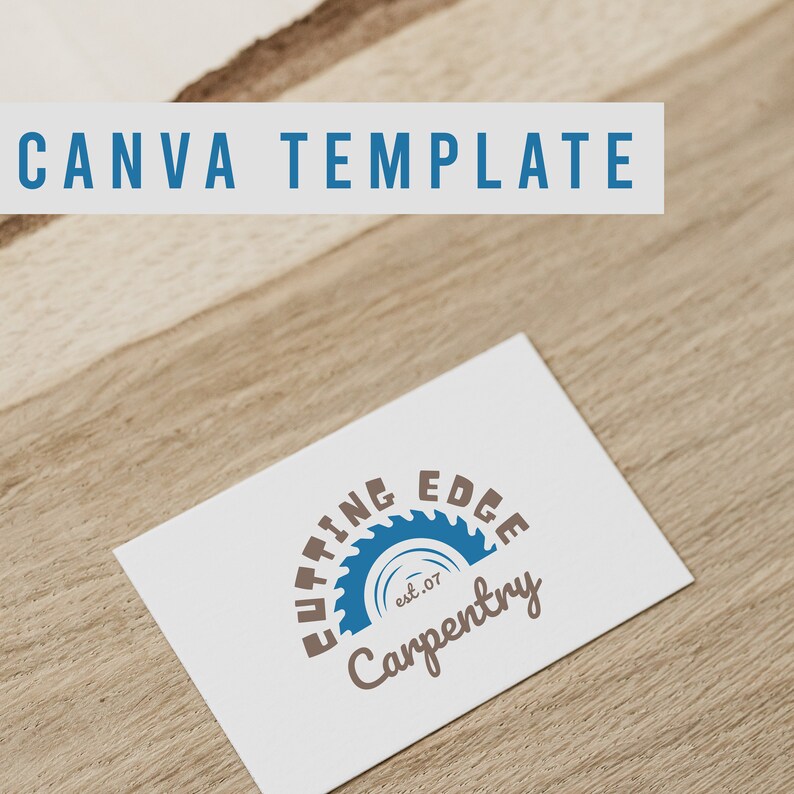 Carpentry Logo Design Template Canva DIY Logo Kit for Builders ...