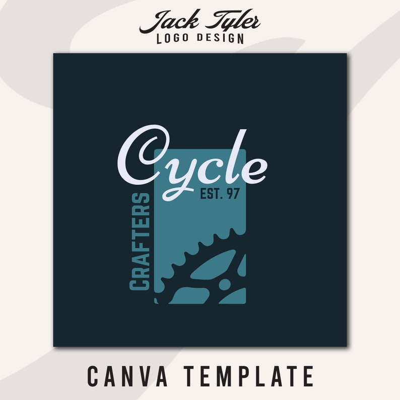 Editable Bike Logo Template | Customizable Cycle Shop Branding | DIY ...