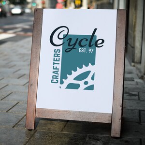 Editable Bike Logo Template | Customizable Cycle Shop Branding | DIY ...
