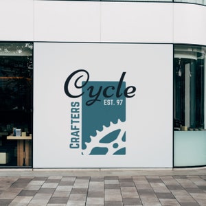 Editable Bike Logo Template | Customizable Cycle Shop Branding | DIY ...