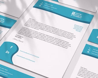Canva Letterhead Template Editable Modern Corporate Letterhead Design ...