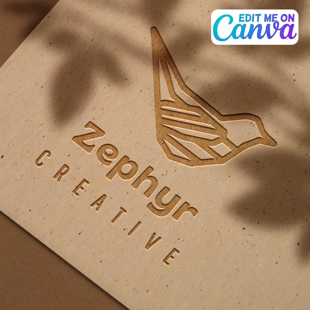Bird Logo Editable Canva Template Beauty Logo Design Art Deco Branding ...