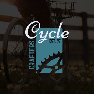 Editable Bike Logo Template | Customizable Cycle Shop Branding | DIY ...