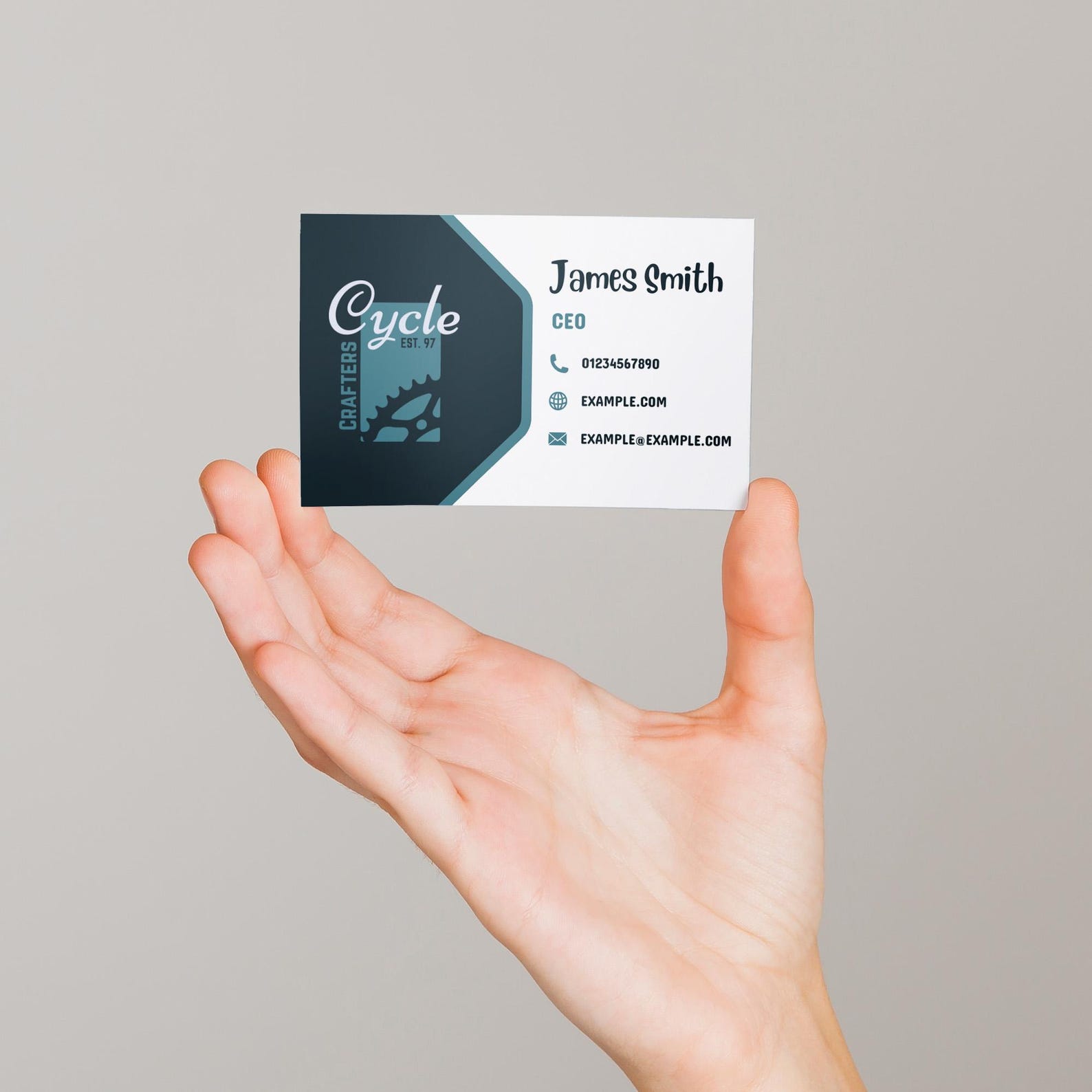 Editable Octagon Business Card Template Unique Canva Design Instant ...