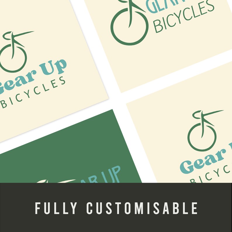 Cycle Logo Editable Canva Template Bicycle Branding Bike Shop Logo ...