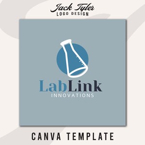 Editable Science Logo Design Template | DIY Lab Branding | Customisable ...