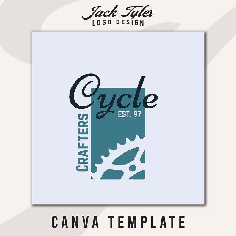 Editable Bike Logo Template | Customizable Cycle Shop Branding | DIY ...