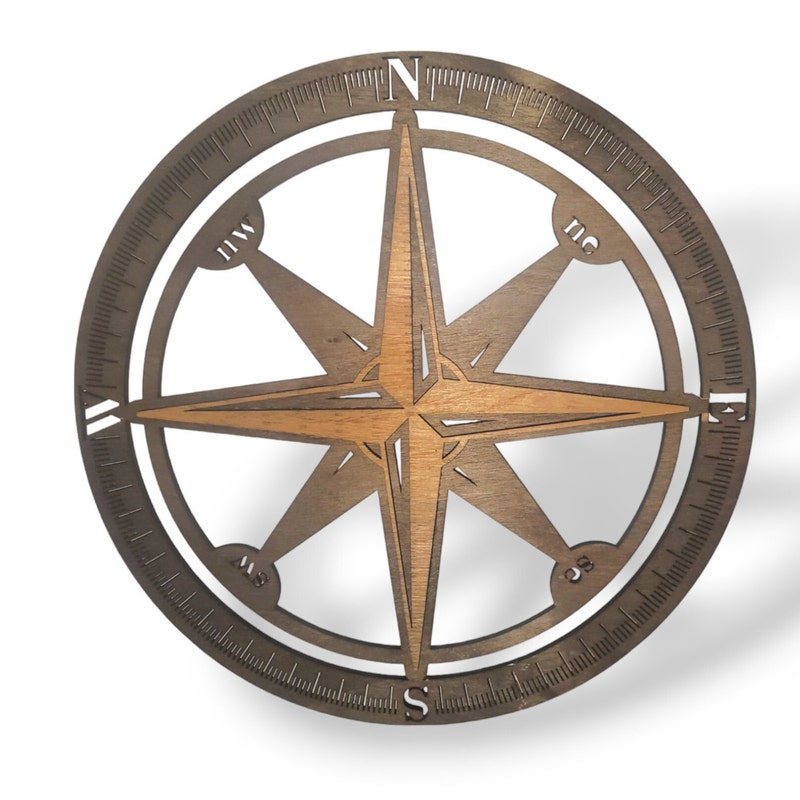 Wooden Compass - Etsy