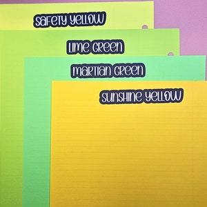 Colorful Loose Leaf College Ruled Filler Notebook Paper for 3-ring ...