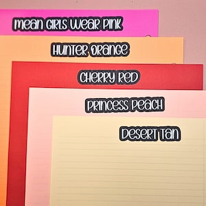 Colorful Loose Leaf College Ruled Filler Notebook Paper for 3-ring ...