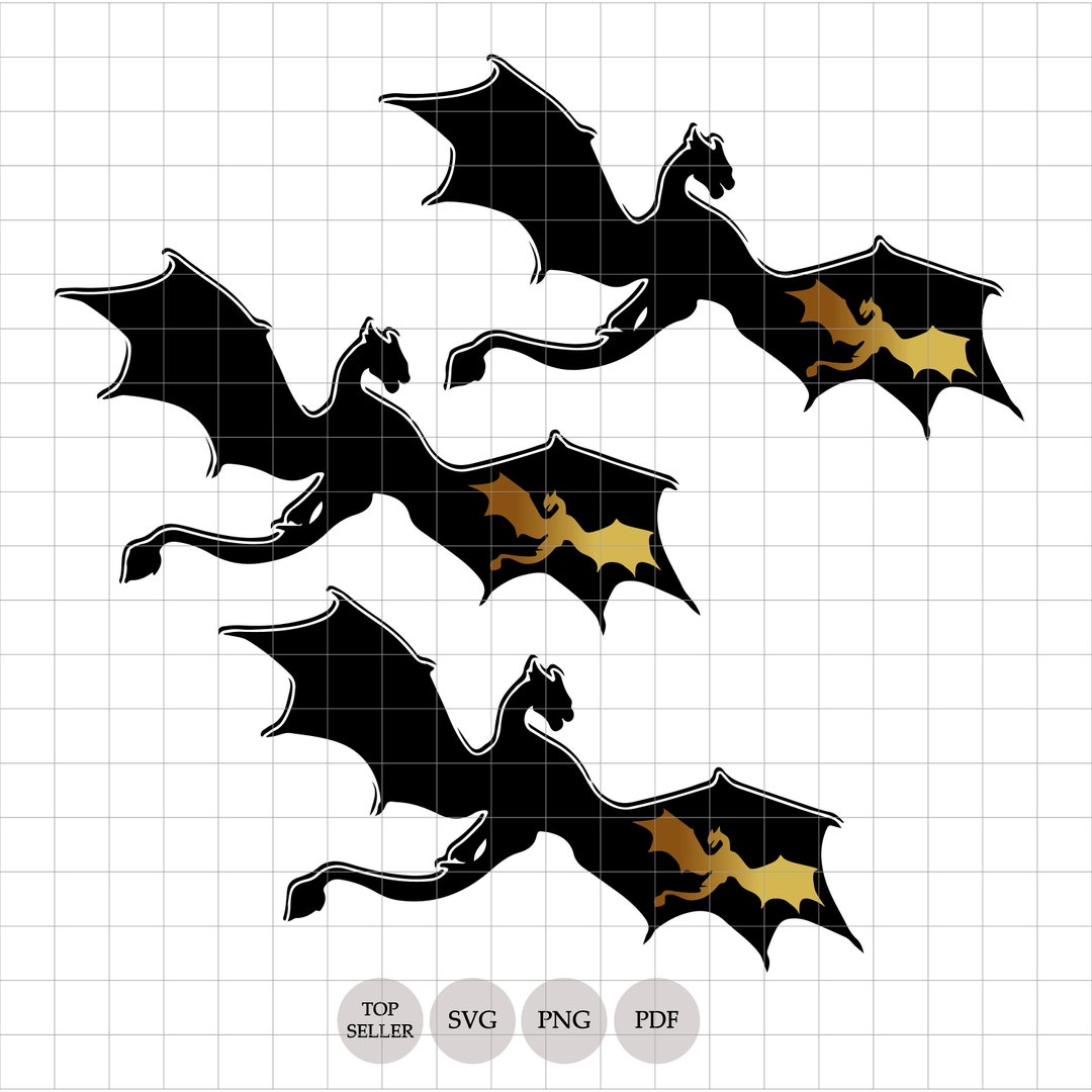 Fourth Wing Dragon Digital Stencil SVG - Etsy