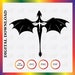 Fourth Wing Dragon Digital Stencil SVG - Etsy