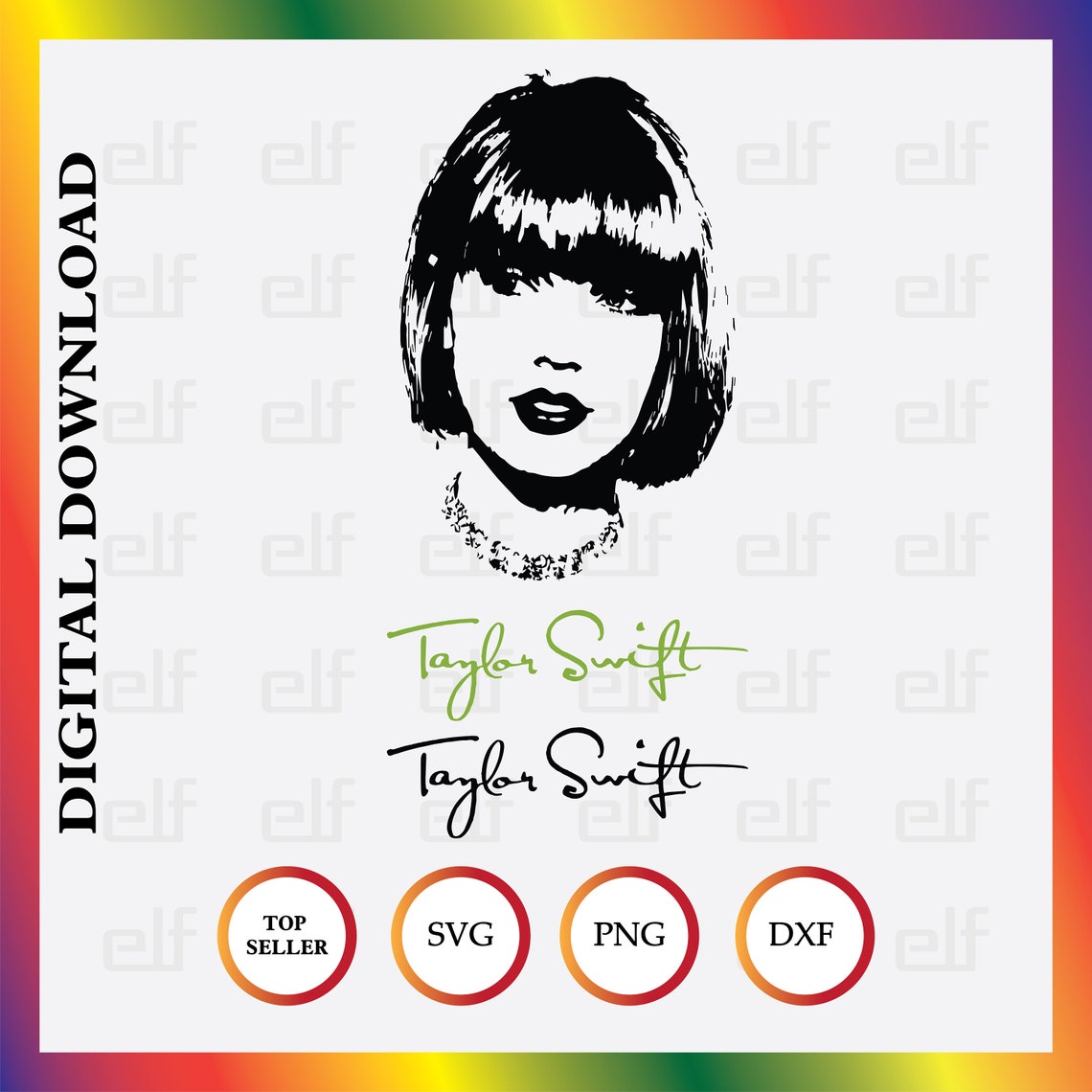 Taylor / Pop Singer /clipart Big Bundle Silhouettes / Great for T ...
