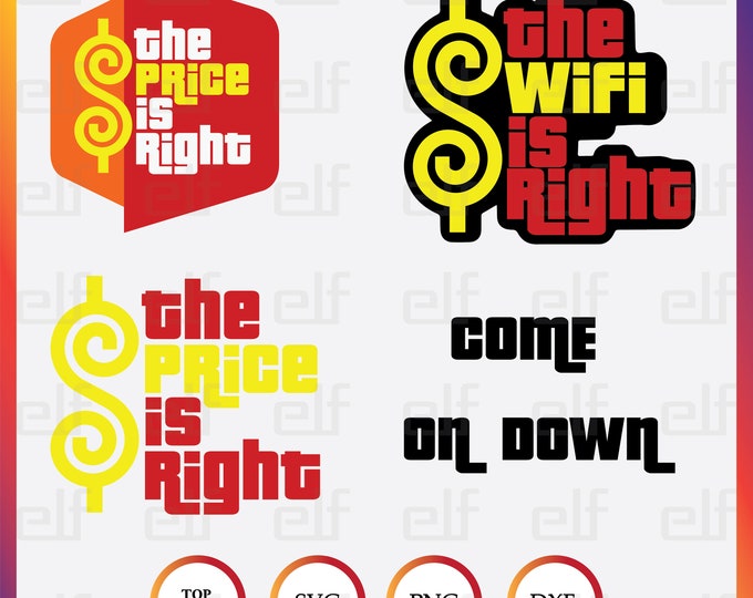 The Price is Right LIVE SVG PNG Jpeg - Etsy Canada