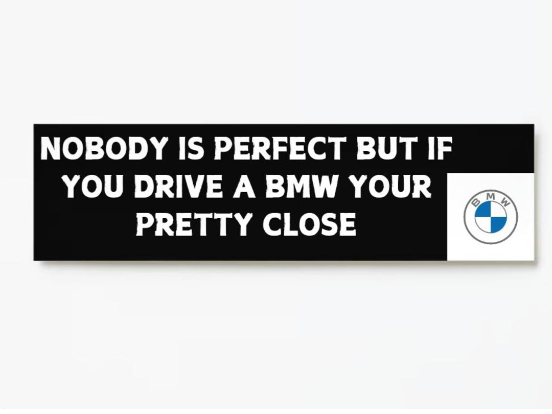 BMW Bumper Sticker. Great Gift! - Etsy