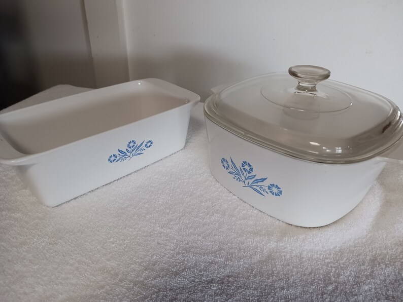 Rare Vintage Authentic Corning Ware Set Blue Cornflower 3 Qt. Rare ...