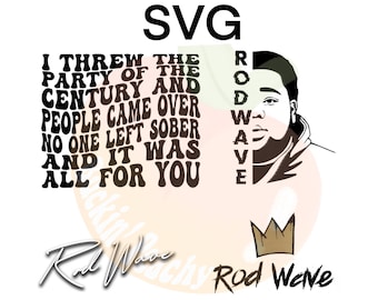 Rod Wave Nostalgia, 4 PNG, Cricut, 2023, 4 Files, Bundle, Cut File ...