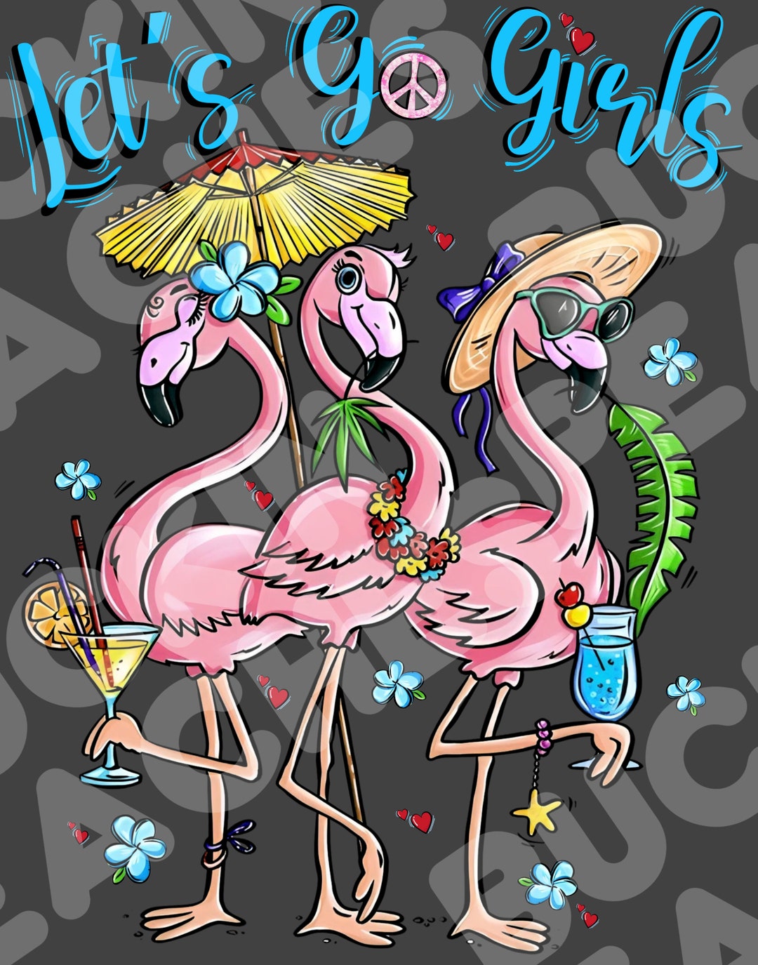 Girls Trip, Flamingos, Let’s Go Girls, PNG, 300 Dpi, Sublimation - Etsy