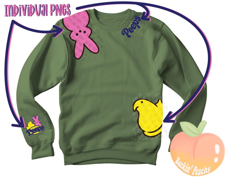 Easter Peep Pngs and Svgs, Cute Peeps, PNG, 300 Dpi, Sublimation, Cut ...