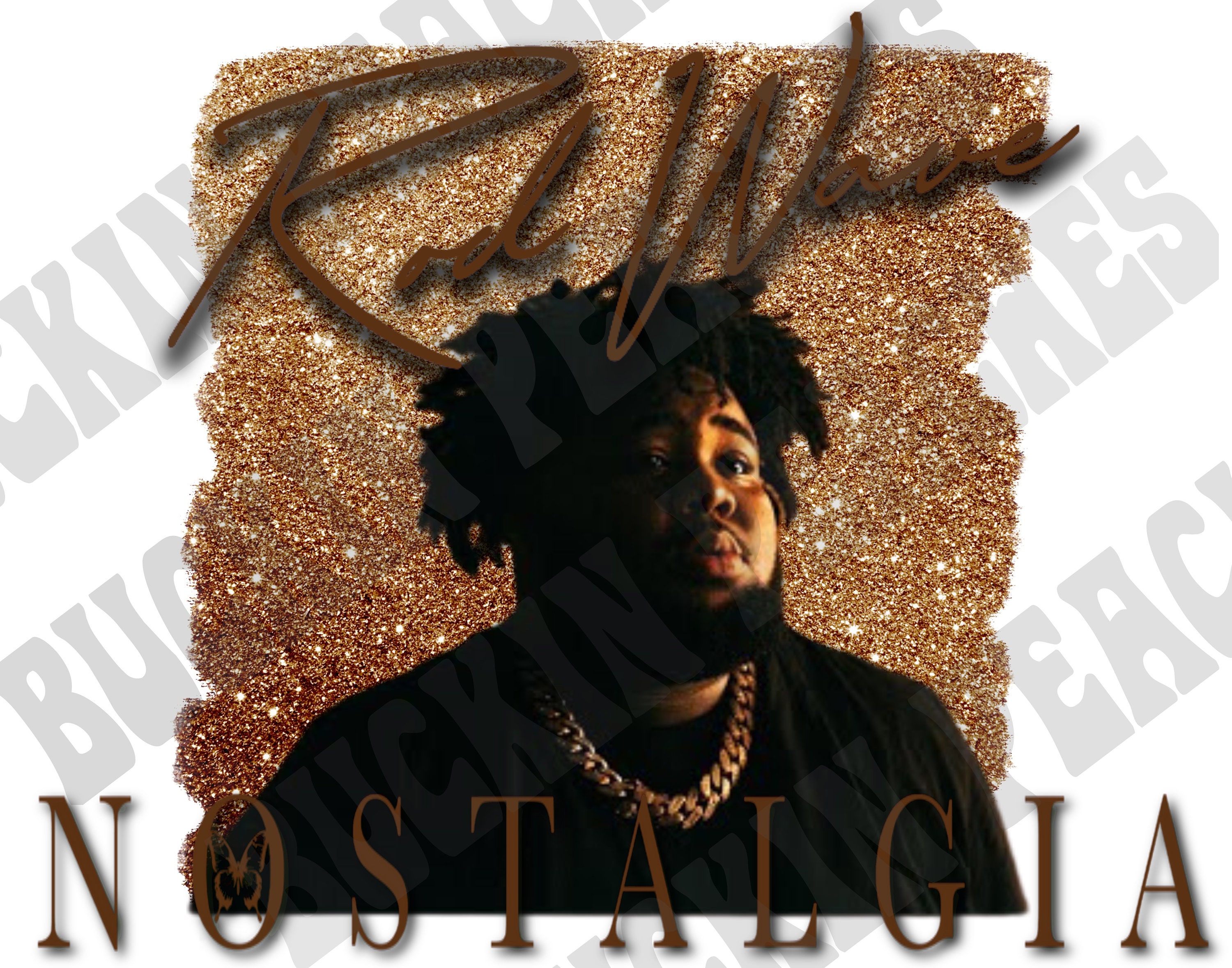 Rod Wave Nostalgia, Nostalgia Tour, Sublimation, 2023, Glitter. PNG ...