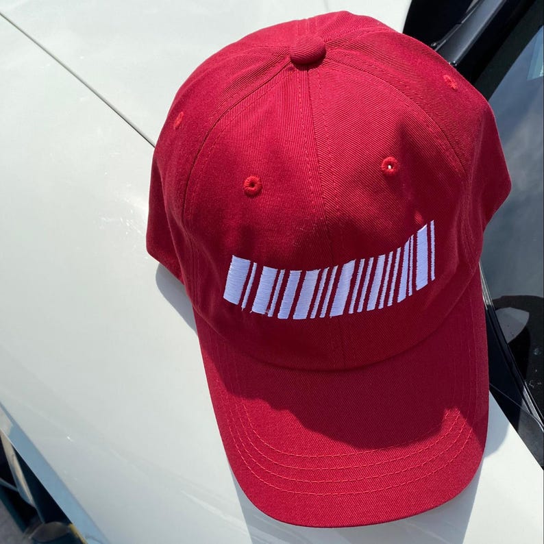 Barcode Hat Rosso 2007 - Etsy