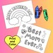 Happy Mother's Day Coloring Pages, Instant Digital Download, Printable ...