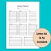 Weekly Planner Printable Page, Digital Download, Worksheet, Print and ...