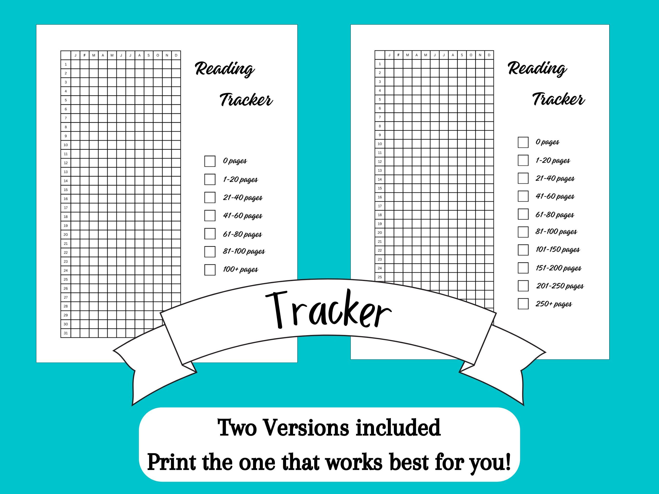 Reading Bundle, Book Log, My Bookshelf, Tracker, Printable, Digital ...