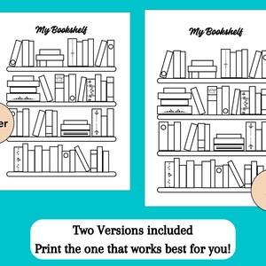 Reading Bundle, Book Log, My Bookshelf, Tracker, Printable, Digital ...