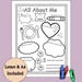 All About Me Worksheet, Printable Digital Download, Activity for Kids ...