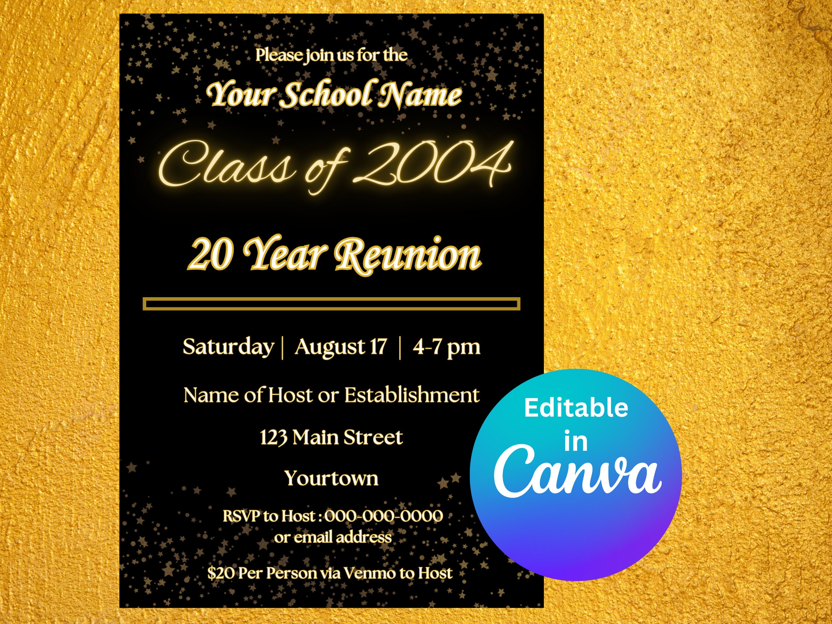 Class Reunion Invitation Background Graphics School Reunion Invitation