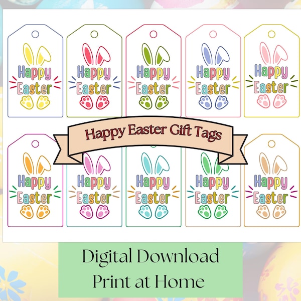 Happy Easter Print - Etsy
