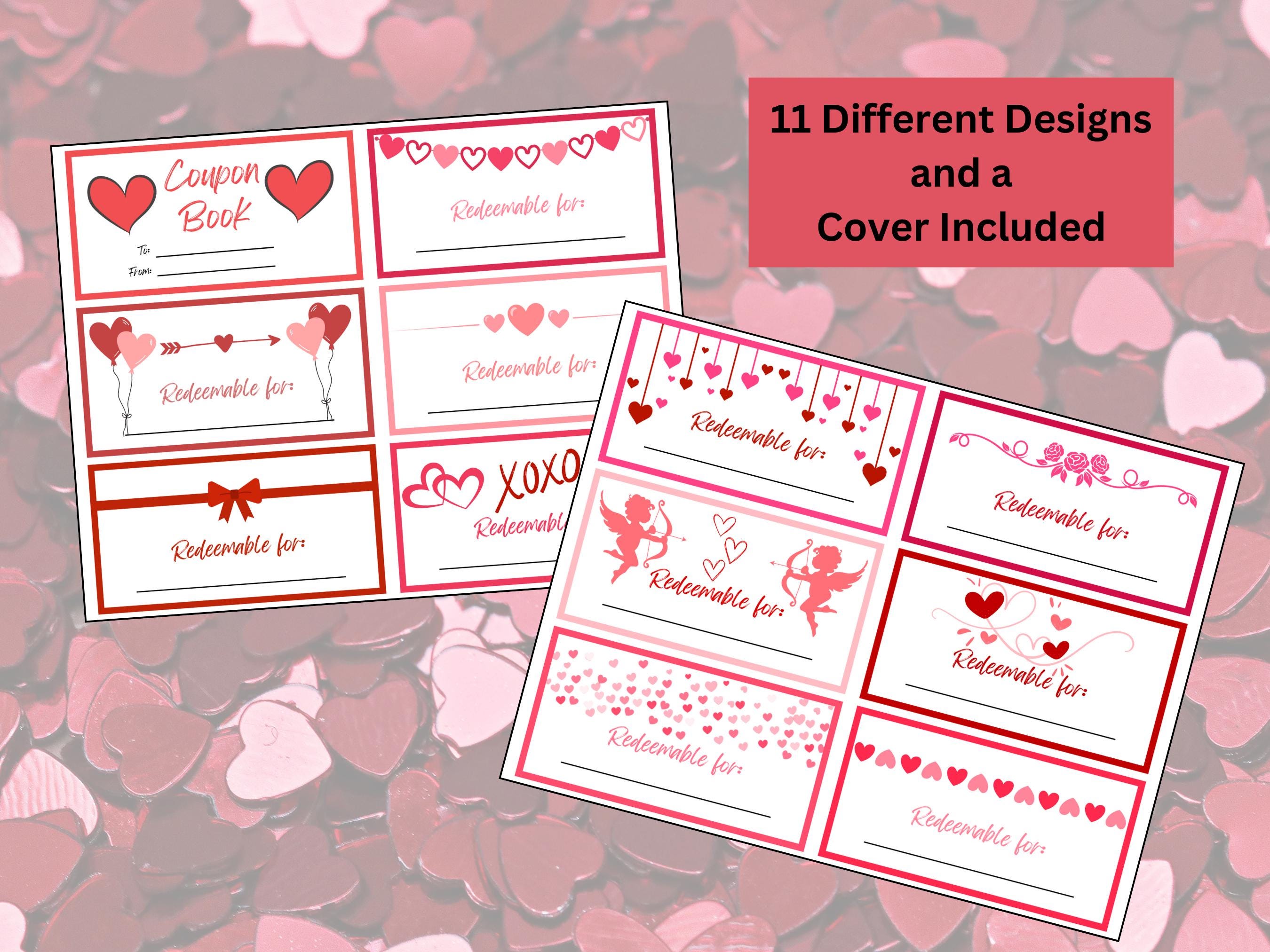 Printable Love Coupon Book, Digital Download, Print at Home and Write ...