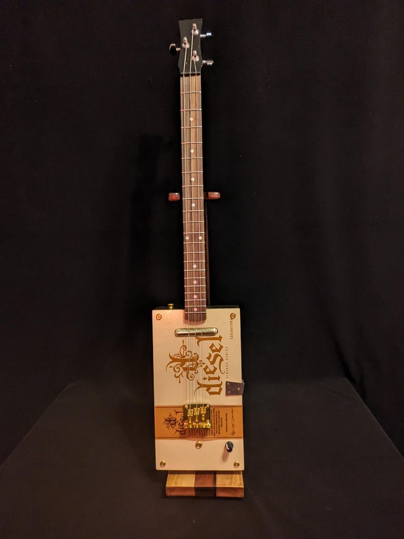 3 String Electric Cigar Box Guitar - Etsy