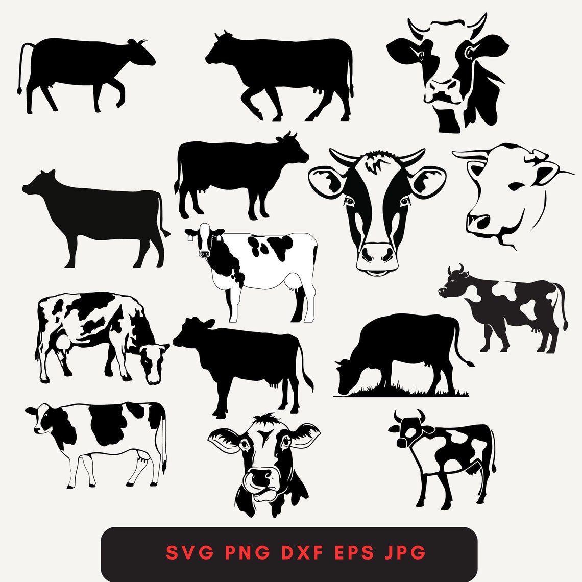Cow Head Svg Cow Head Svg Cute Cow Svg Cow Printable Cow - Etsy