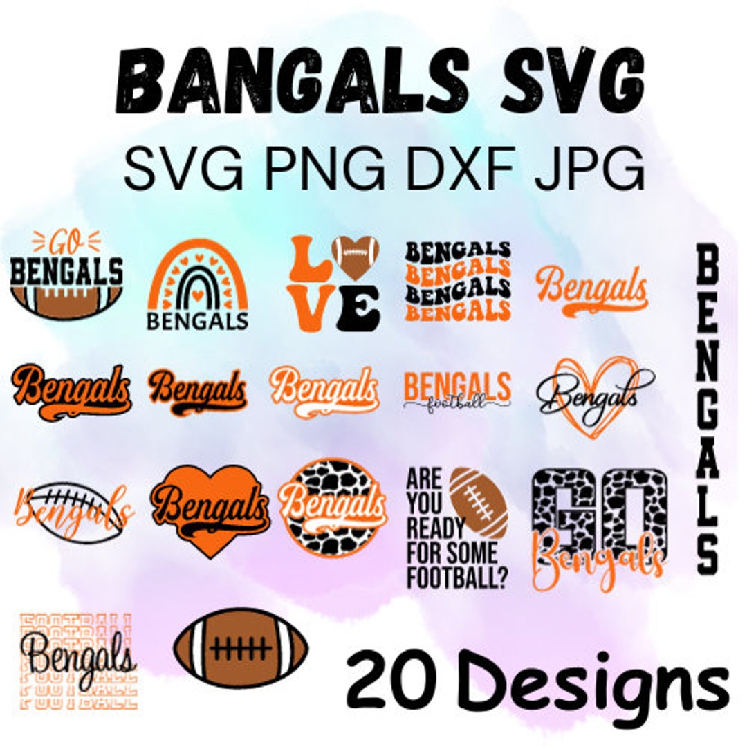 Bengals Svg, Bengals SVG Bundle, Bengals PNG Bundle, Instant Digital ...