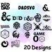 Dnd Png Bundle, Dnd Svg Bundle, Dnd Dxf Bundle, Dnd Silhouette Designs ...