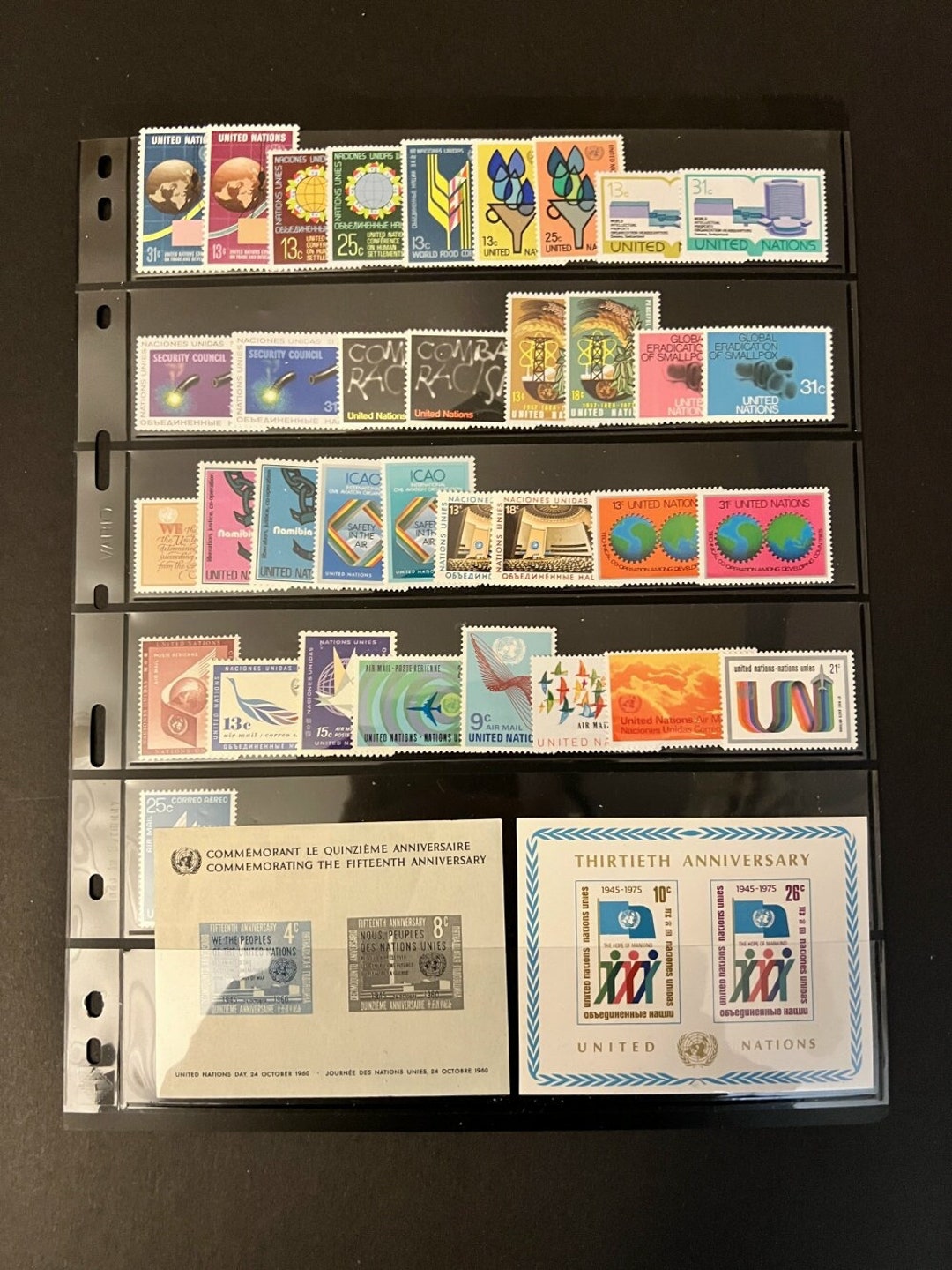 United Nations Starter Stamp Collection of Mint Unused Stamps - Etsy