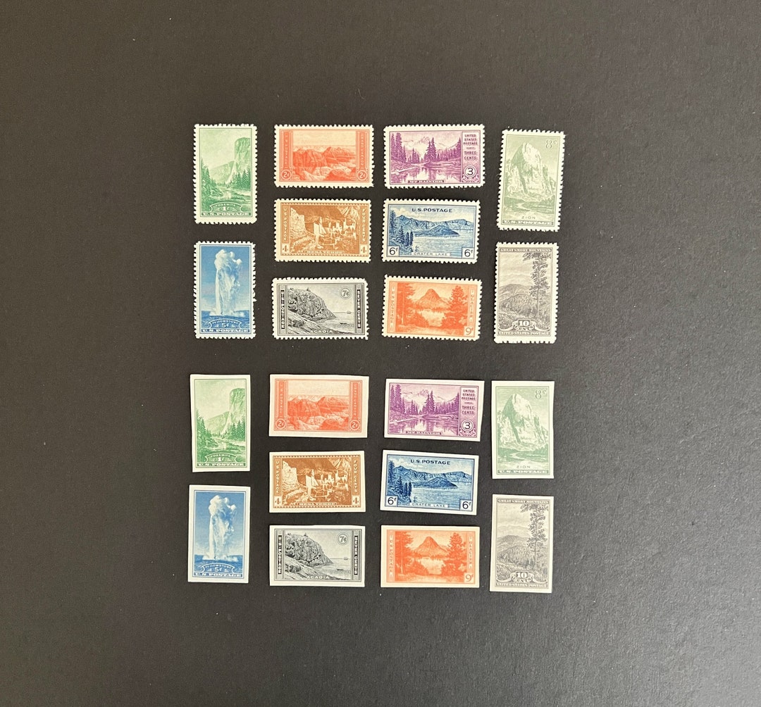 US National Parks Stamp Issues | Scott #740-749 of 1934 | Scott #756 ...