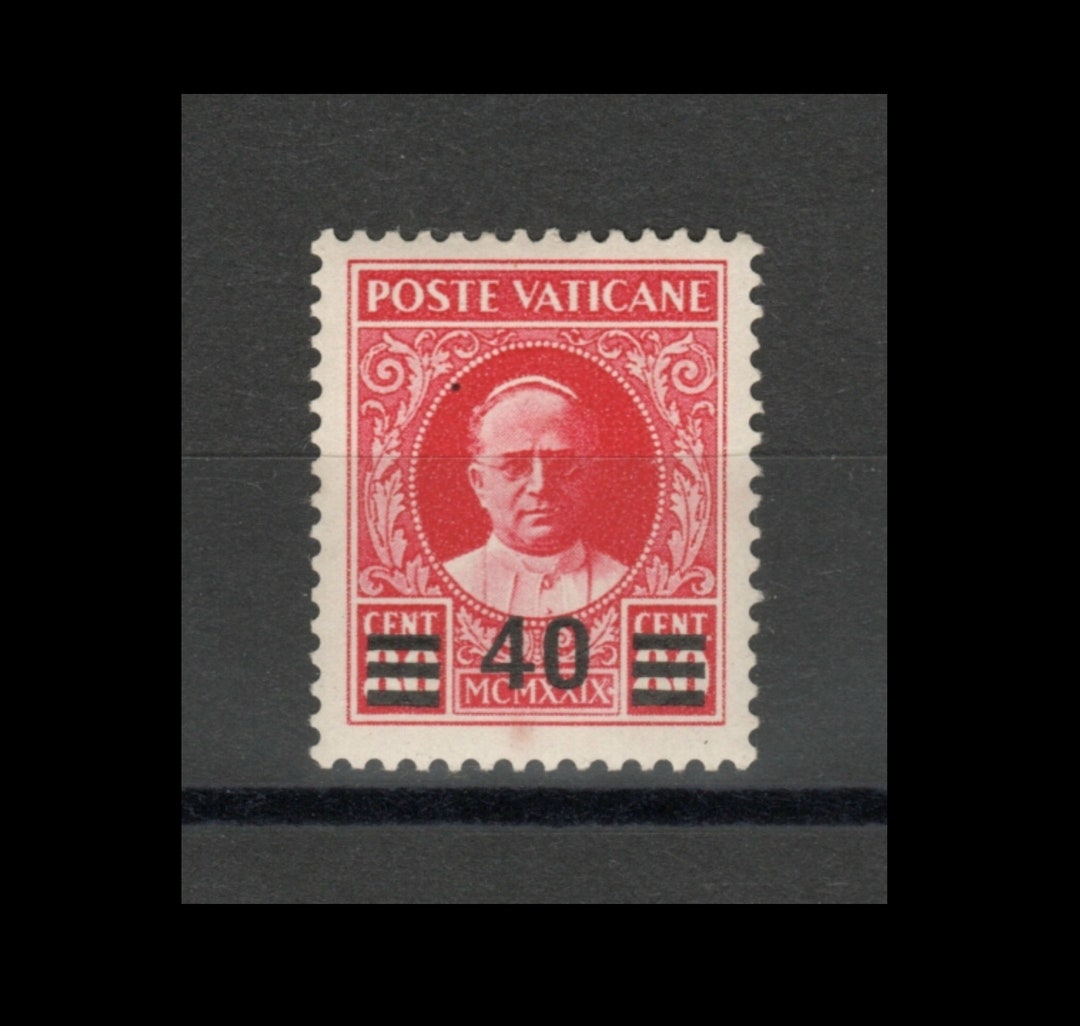 Vatican City Postage Stamp 1934 Overprint on the 1929 Pope Pius XI ...
