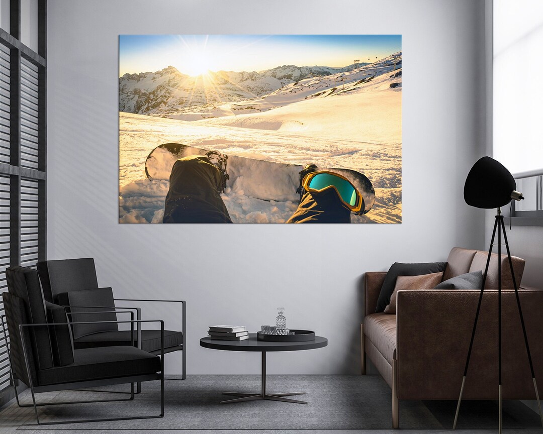 Snowboard Wall Art Print Room Decor Ski Wall Art Snowboarding Prints ...