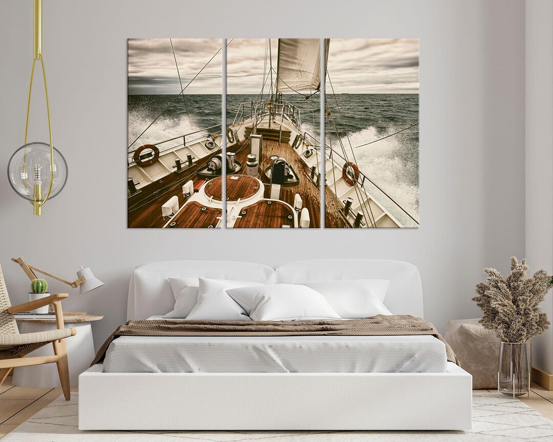 Nautical Wall Decor Sailing Photography Canvas Print Large Wall Art ...