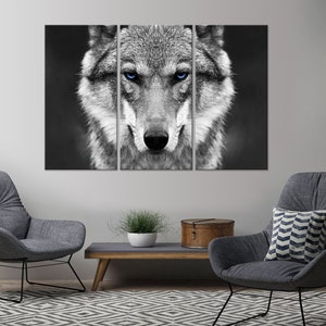 Wolf Photography Print Extra Large Wall Art Man Cave Decor Bedroom ...