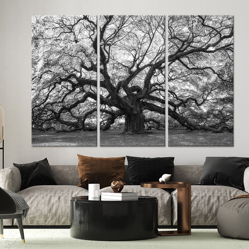 Black and White Tree - Etsy