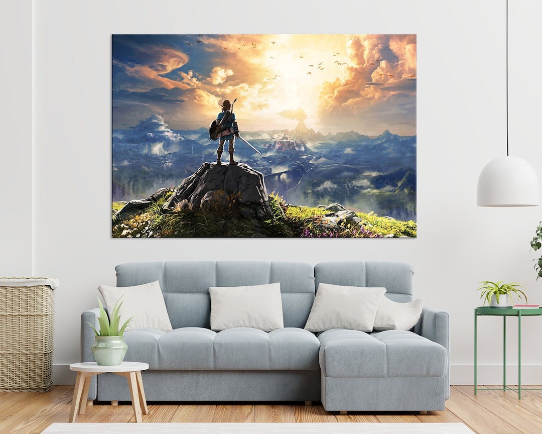 Legend of Zelda Extra Large Print Nursery Decor Video Game Art Game ...