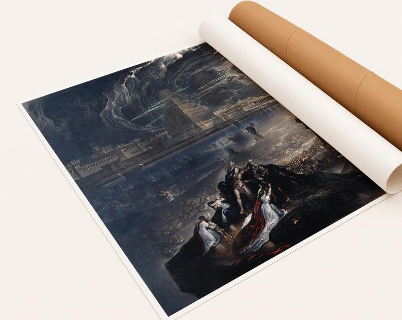 Fall of Babylon Canvas Apartment Decor John Martin Wall Art Large Wall ...