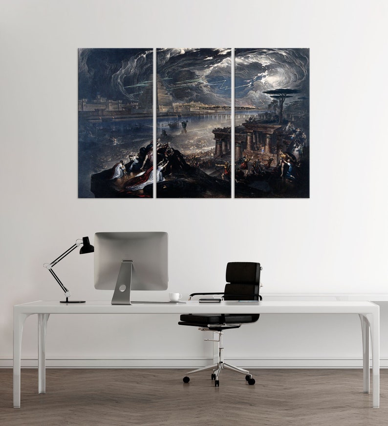 Fall of Babylon Canvas Apartment Decor John Martin Wall Art Large Wall ...