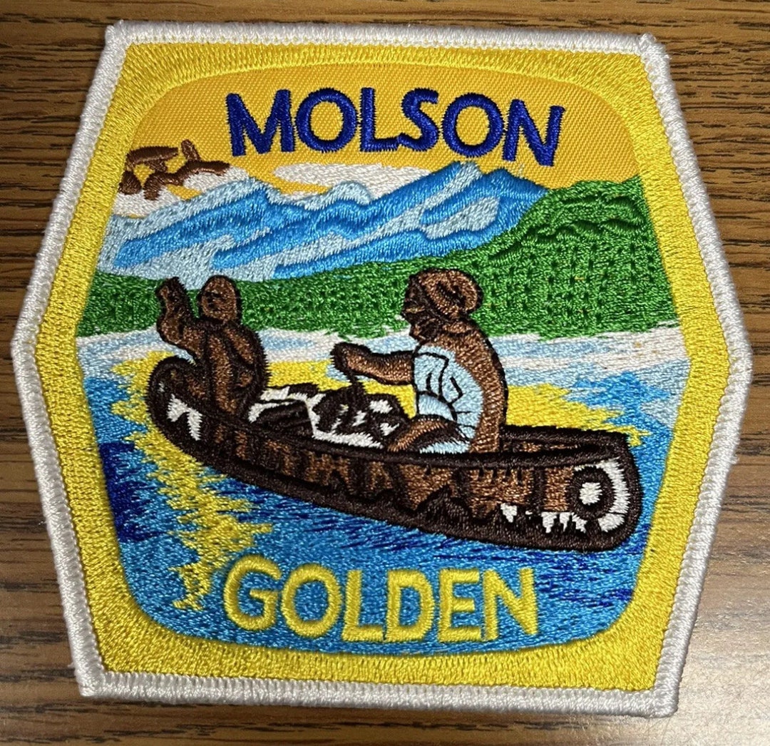 Molson Golden Beer Vintage Style Retro Peel and Stick or Sew on Patch ...