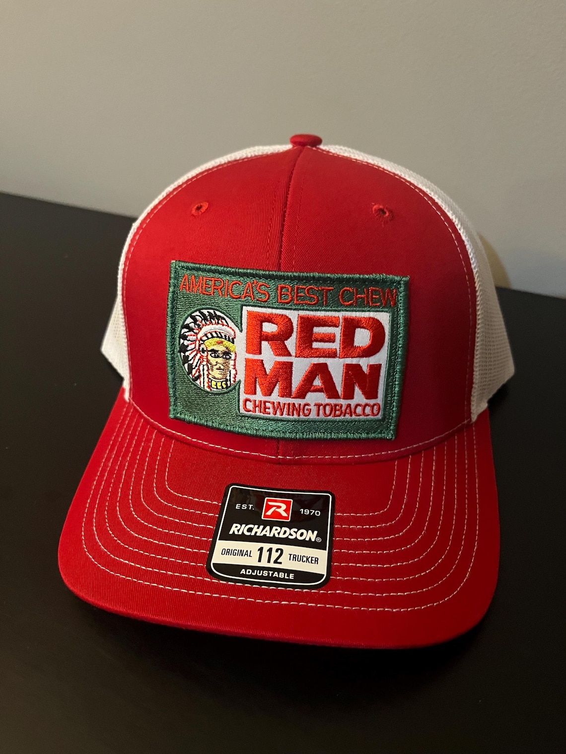 Red Man Chewing Tobacco Trucker Hat Richardson 112 Cap Vintage Style - Etsy